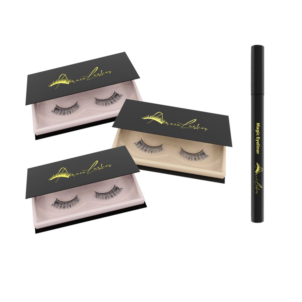 Lash Liner + 3 Lash Combo – Amaia Lashes